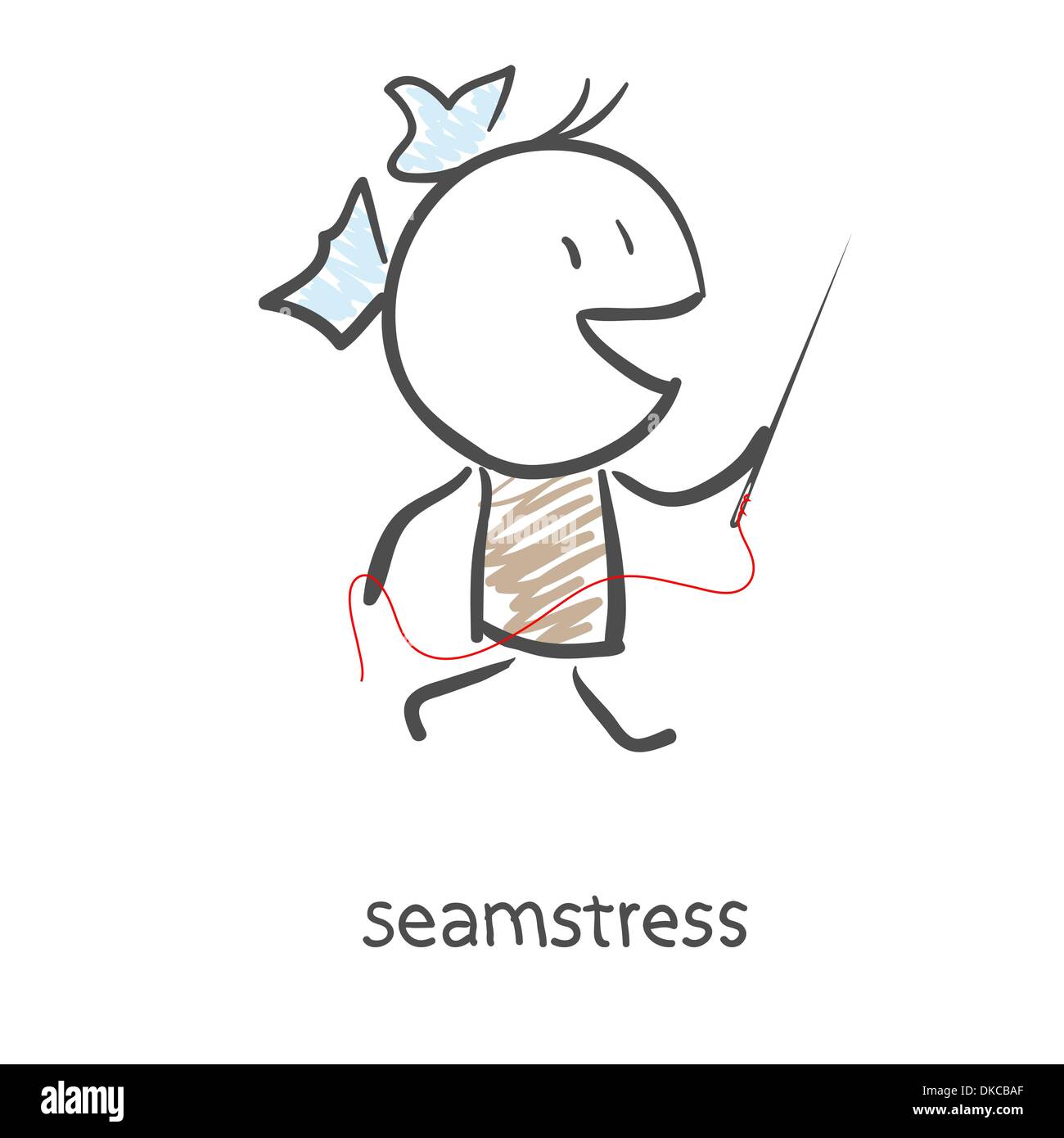 Seamstress Stock Vector Images - Alamy