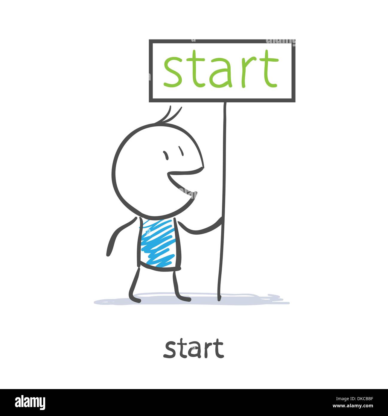 An end has a start Stock Vector Images - Alamy