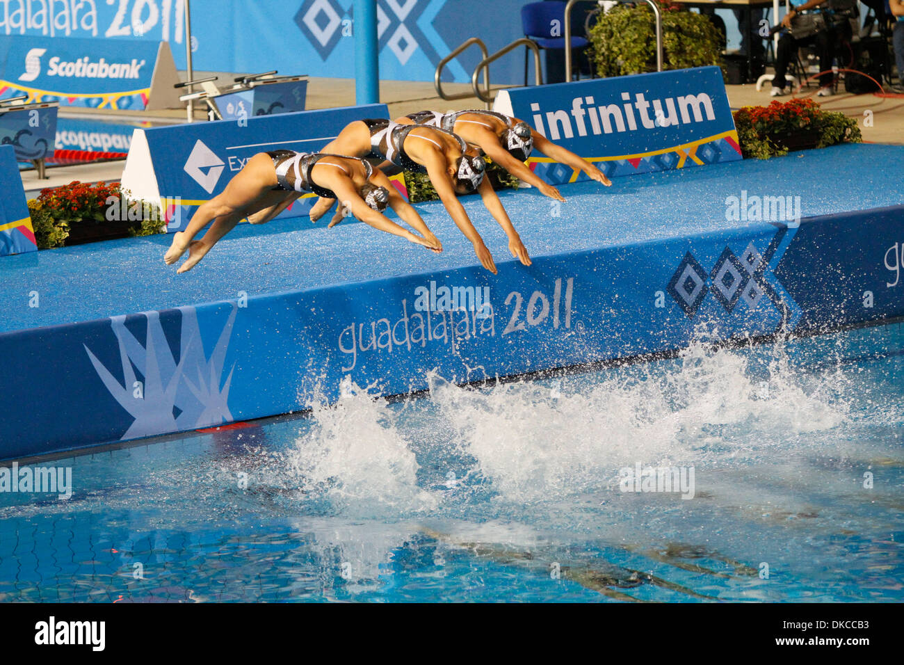 Oct. 21, 2011 - Guadalajara, Mexico - Brazil's synchronized swimming ...