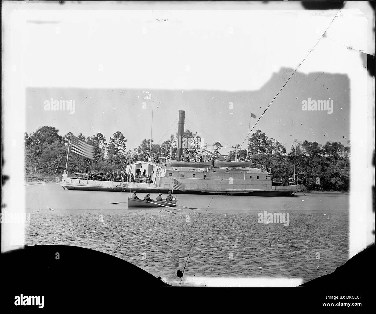 The Gunboat Commodore Perry, a vessel of historical significance, is ...