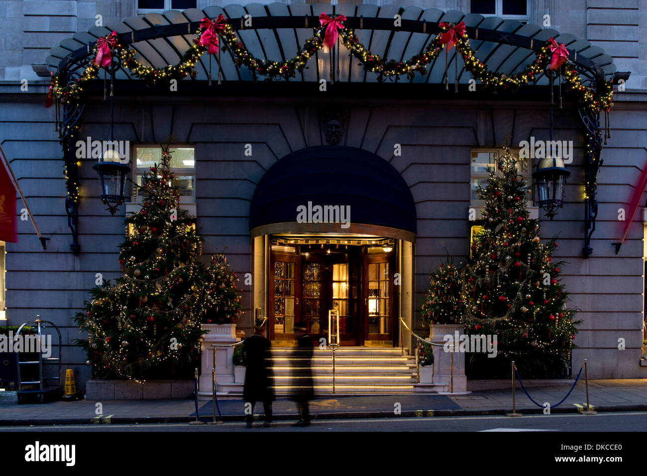 The Ritz Hotel Christmas Lights, London Stock Photo - Alamy