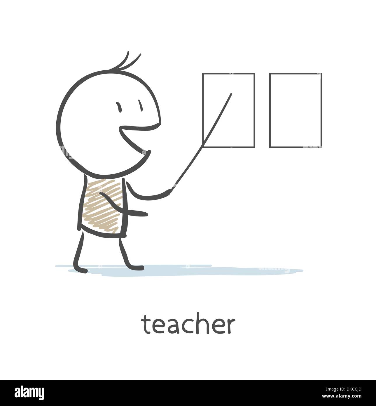 Teacher talking student Stock Vector Images - Alamy