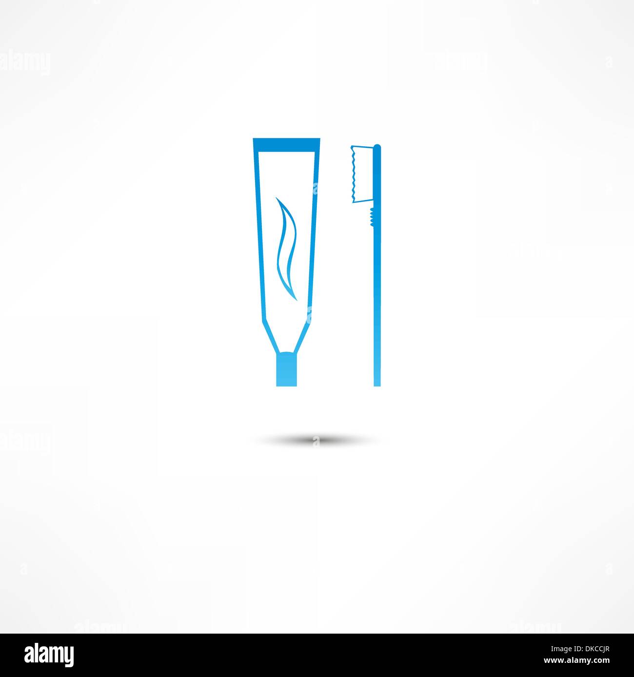 Toothpaste And Toothbrush Icon Stock Vector Image & Art - Alamy