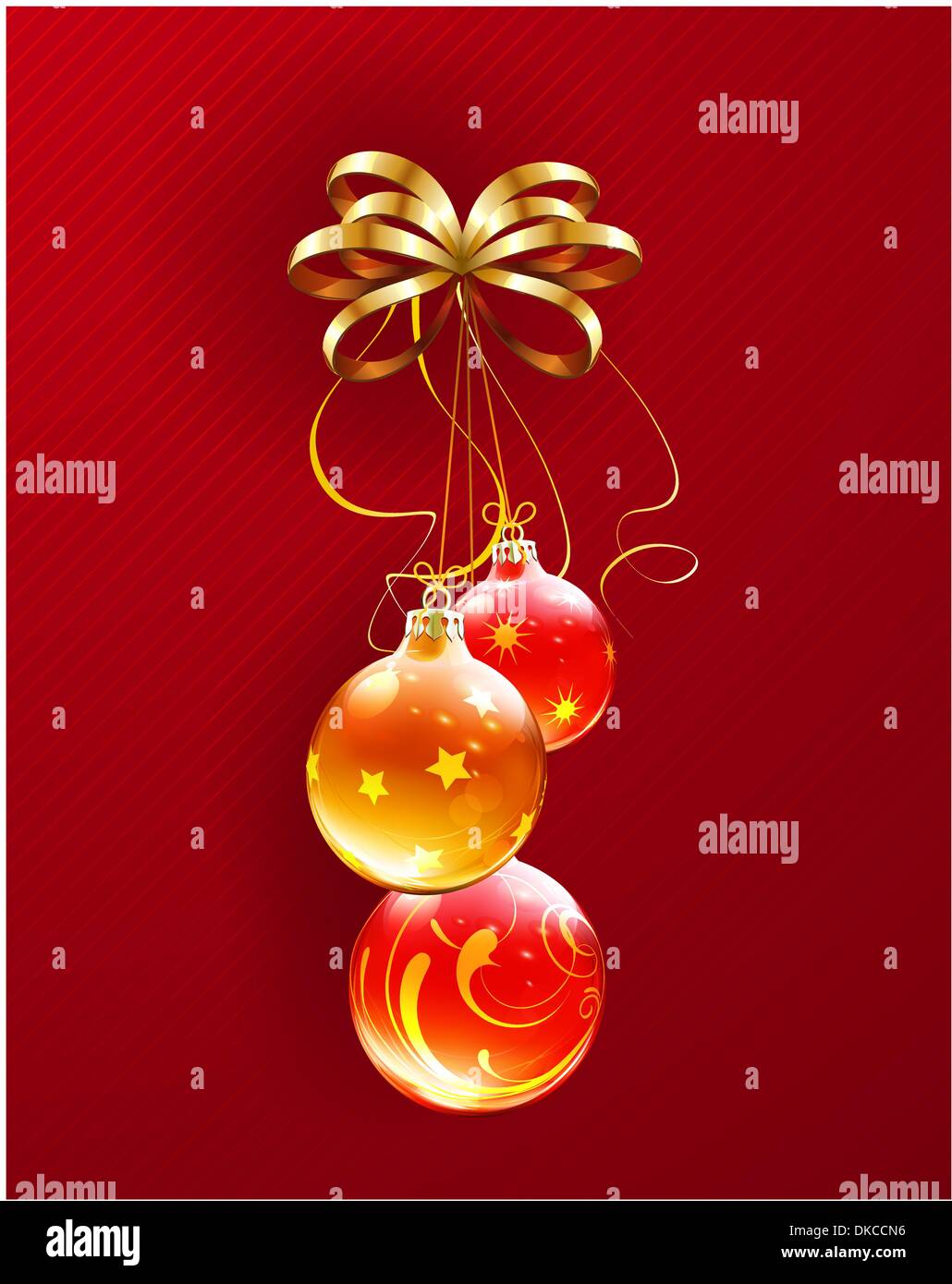 Vector illustration of cool Christmas decorations Stock Vector Image ...
