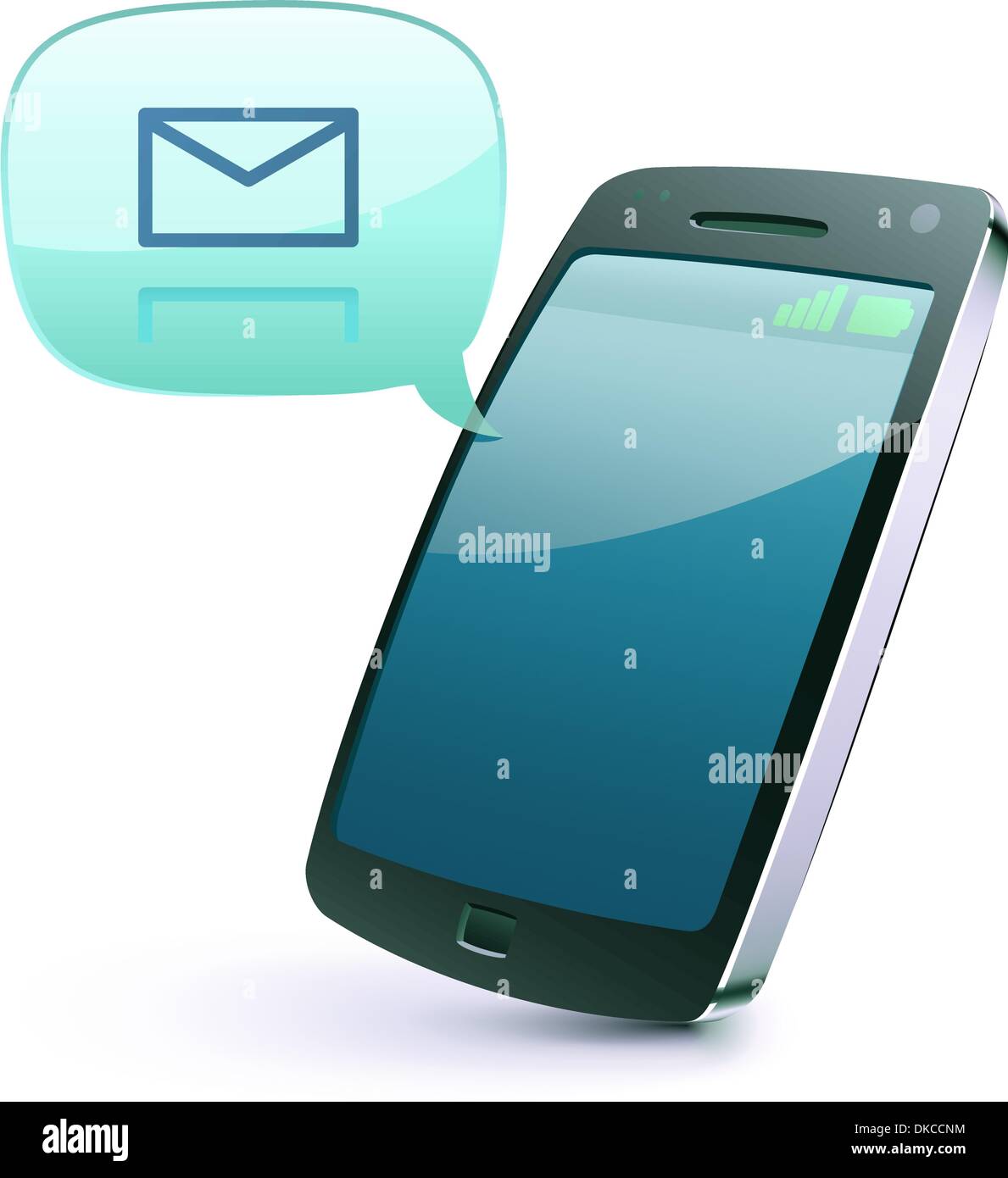 Vector illustration of cool detailed cellphone icon isolated on white ...