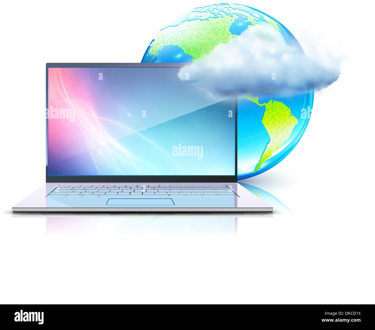 Vector illustration of cool global communication concept Stock Vector ...