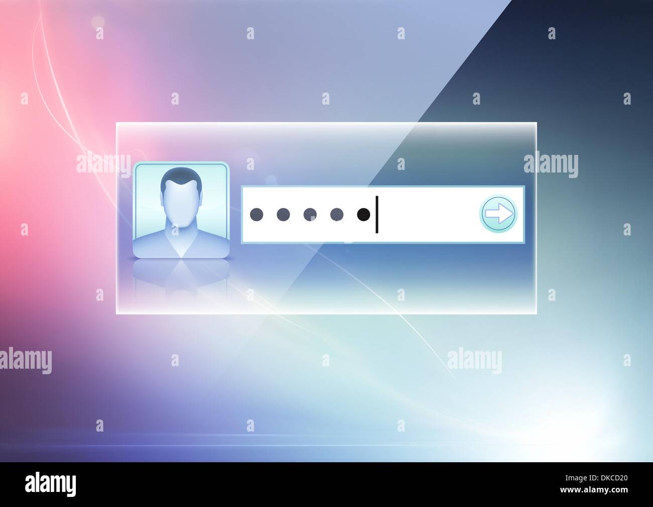 Vector illustration of soft colored abstract background with computer ...