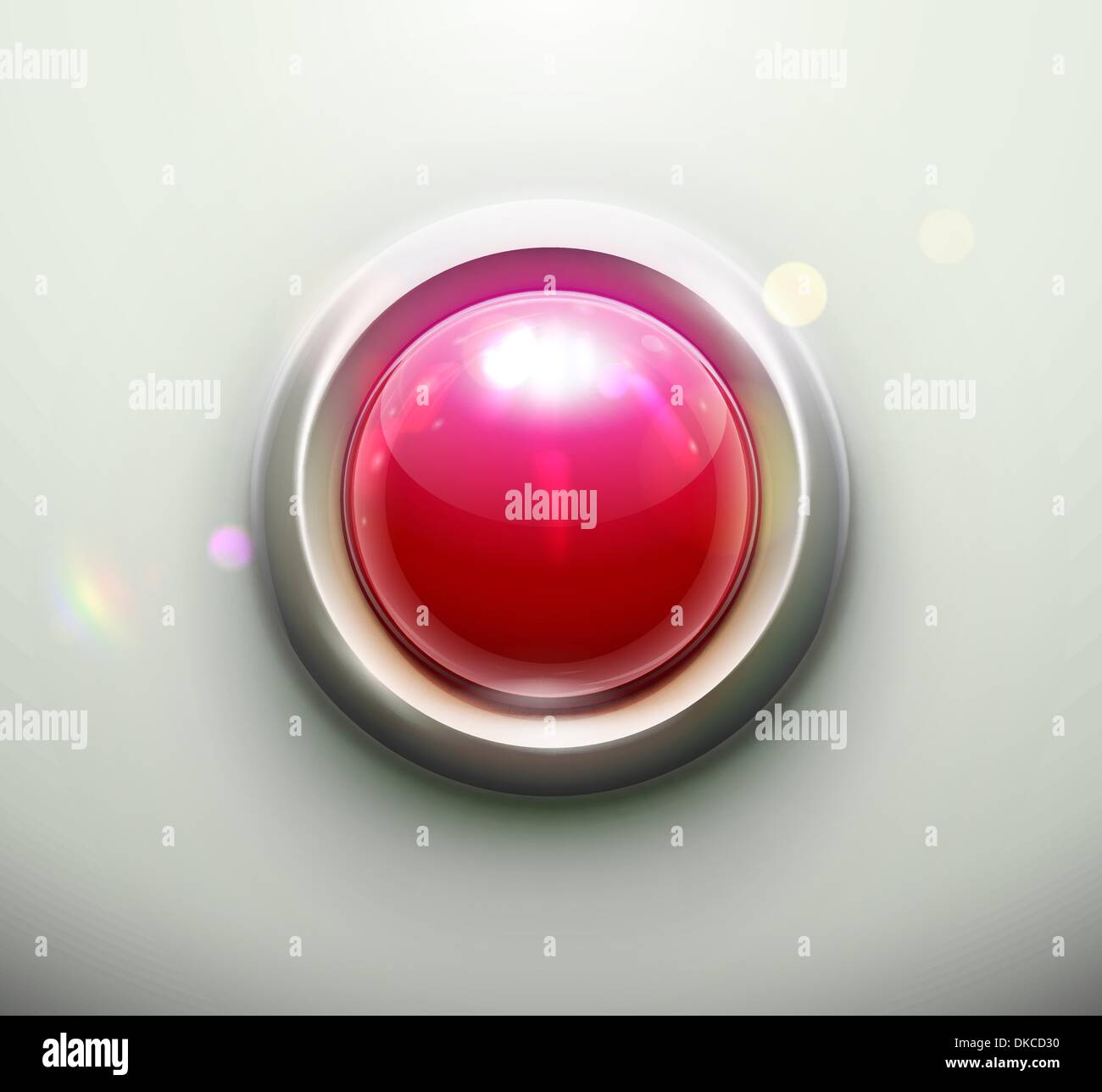 Vector illustration of shiny red emergency button Stock Vector Image ...