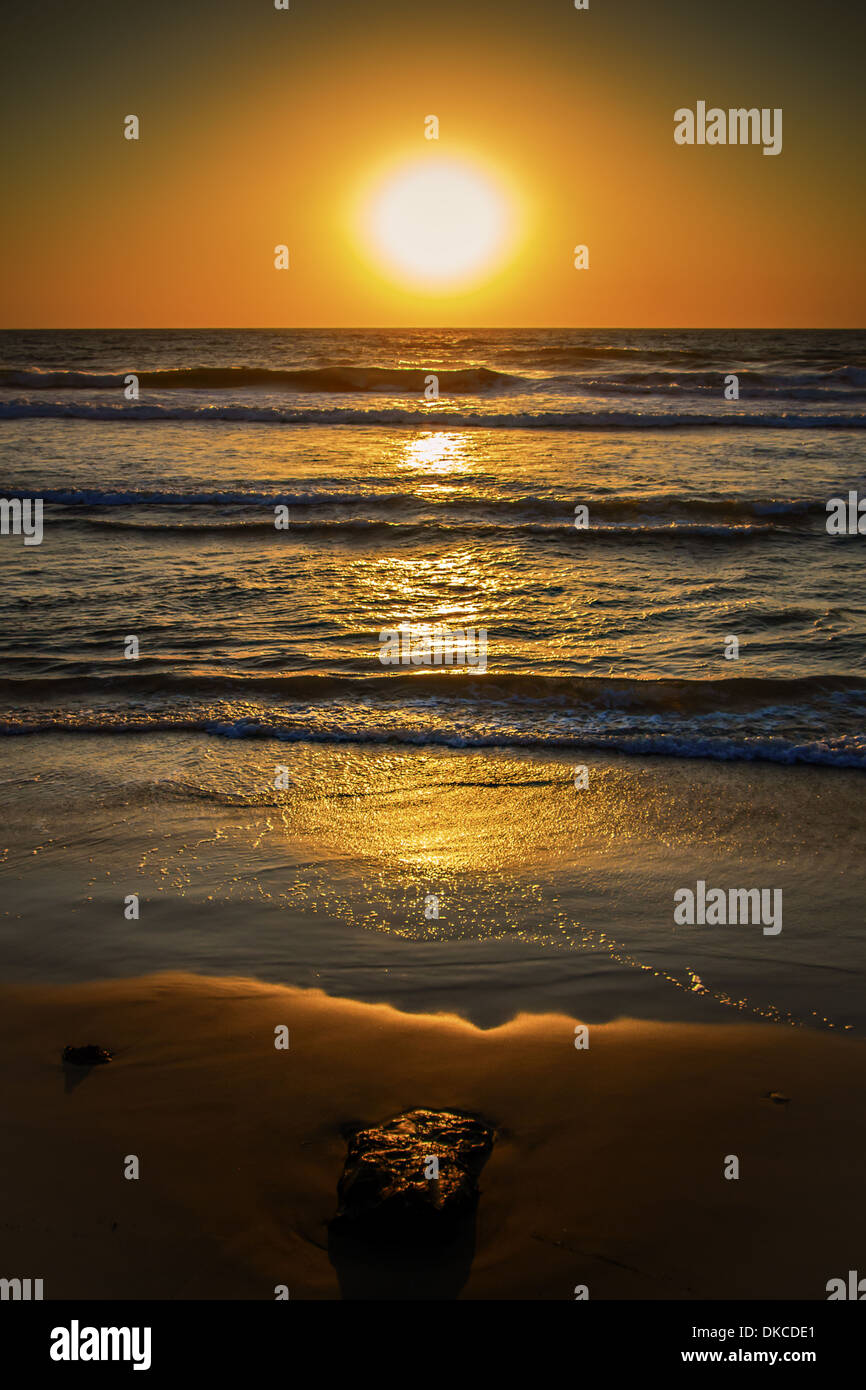 shot was taken when the sun have not quite went away so waves were ...