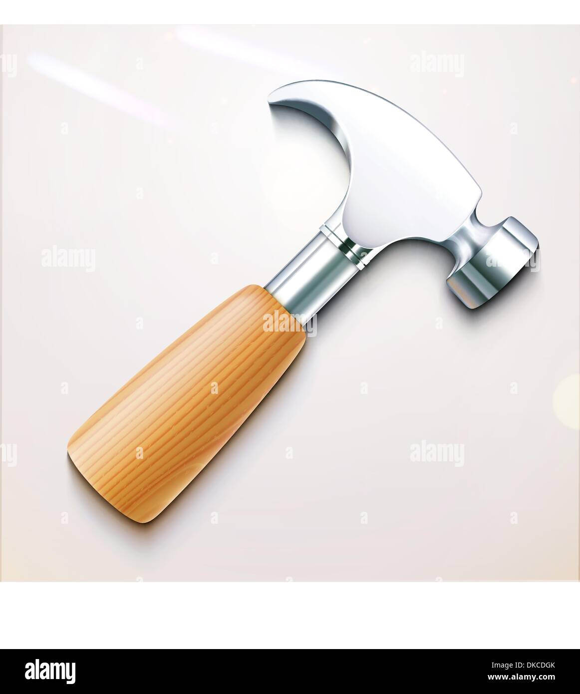 Vector illustration of a single detailed hammer icon Stock Vector Image ...