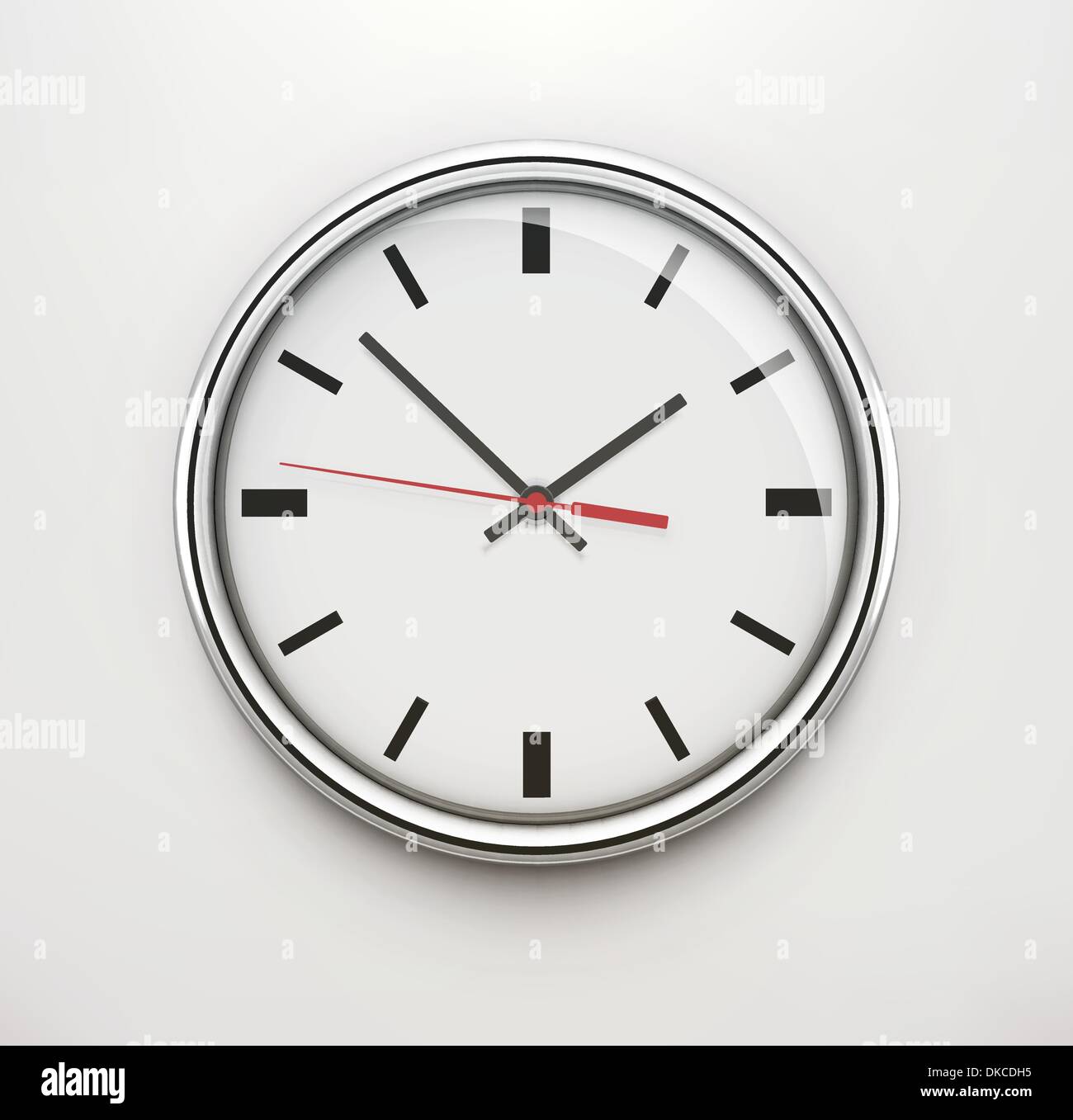 Vector illustration of detailed classic office clock icon for your ...