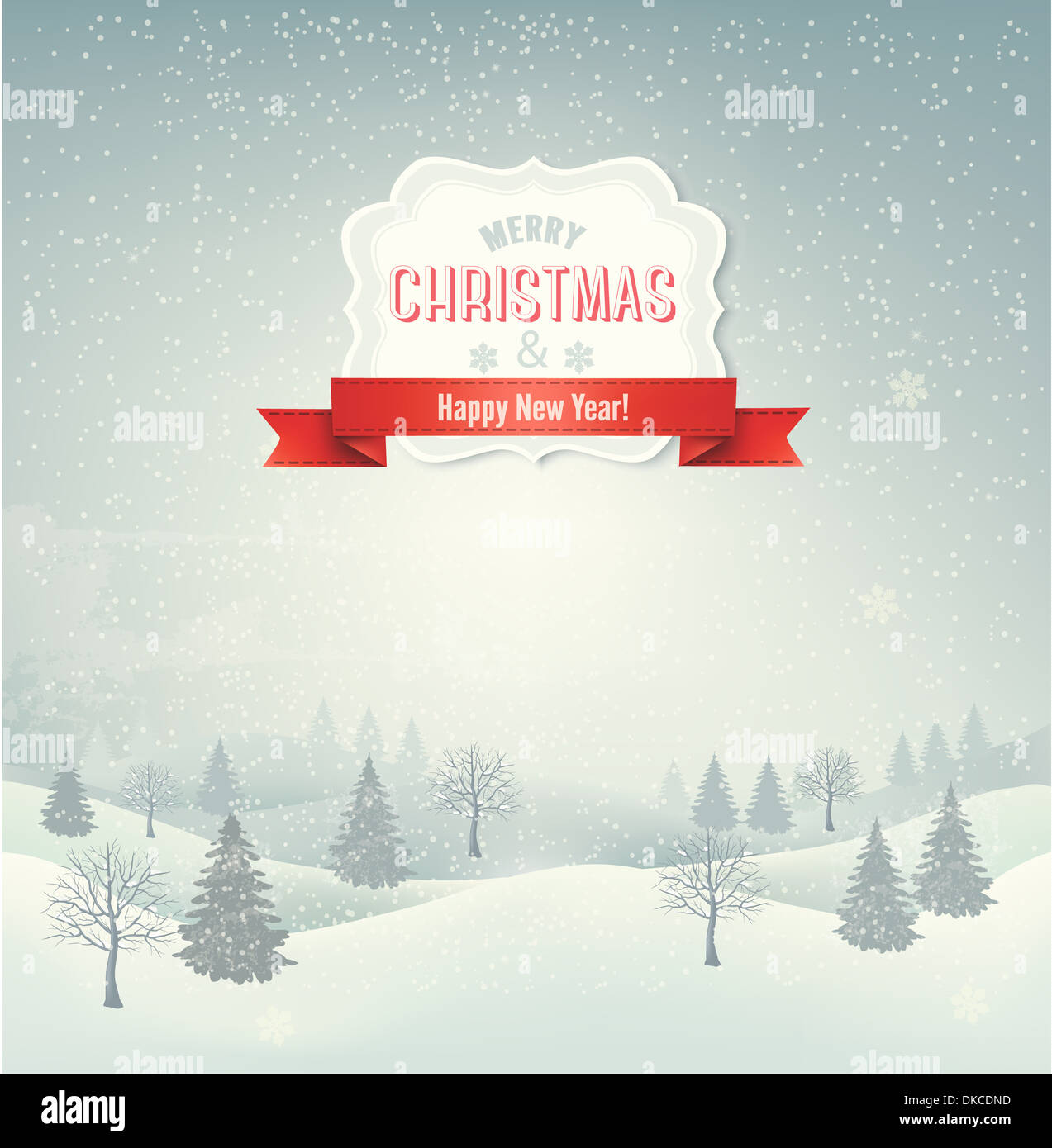 Christmas winter landscape background. Vector Stock Photo - Alamy