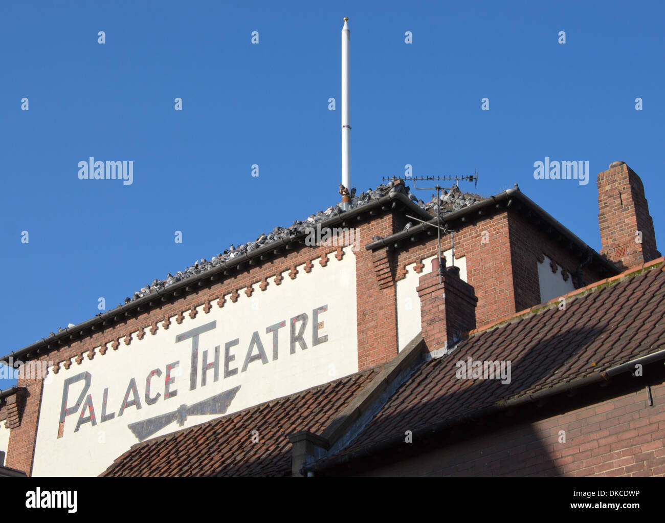 Road and high level sign Stock Photo - Alamy