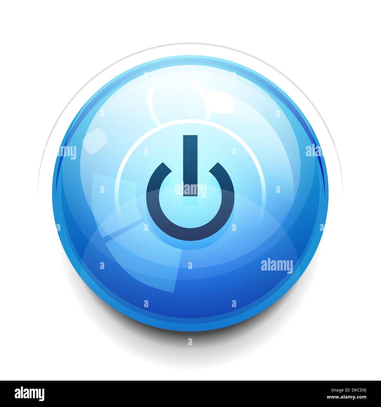 Glossy Power | start button. Vector icon Stock Vector Image & Art - Alamy