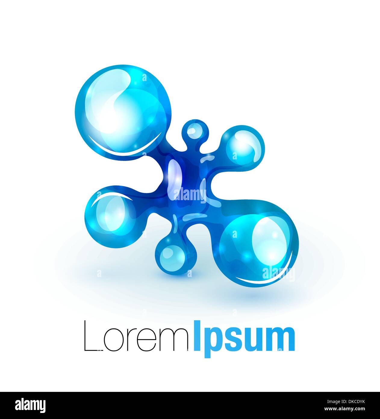 Abstarct glossy water shape design Stock Vector Image & Art - Alamy