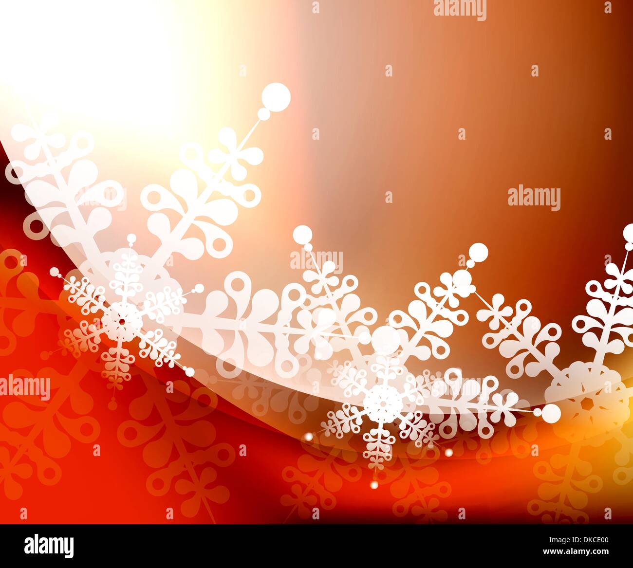 Christmas snowflakes background, wave pattern and snow. Vector eps10 ...