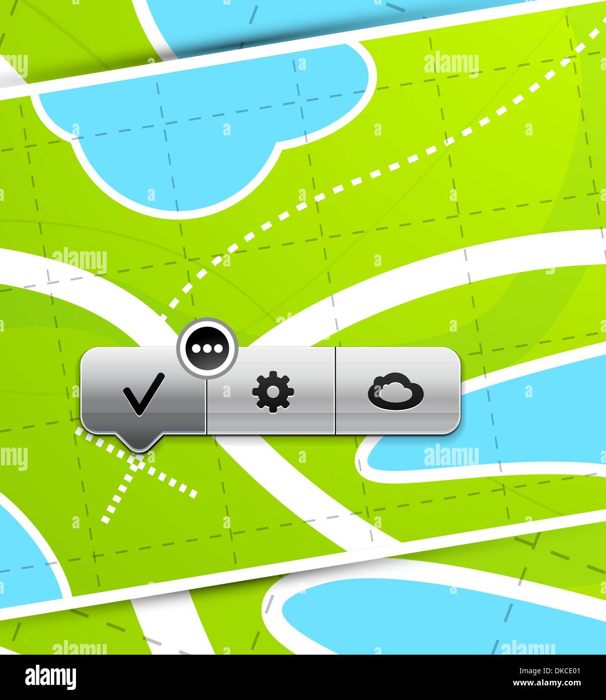 Menu pointer. Vector eps10 icon: several buttons in one location Stock Vector Image & Art - Alamy