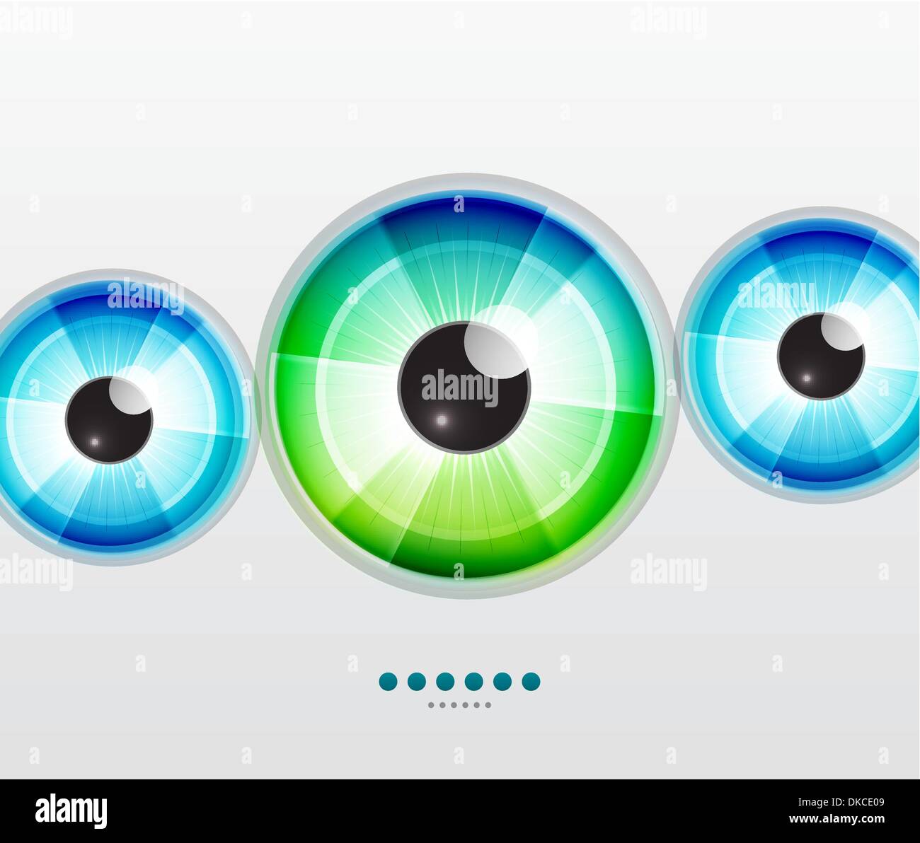 Vector color eye design. Hi-tech concept Stock Vector Image & Art - Alamy