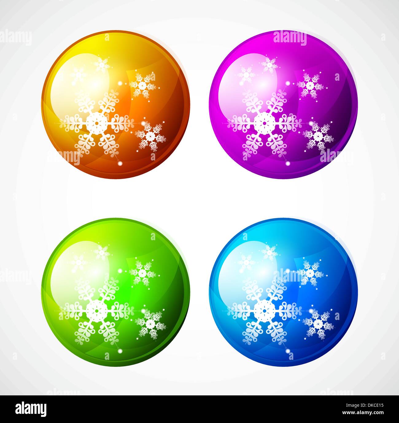 Colorful shiny vector Christmas buttons Stock Vector Image & Art - Alamy