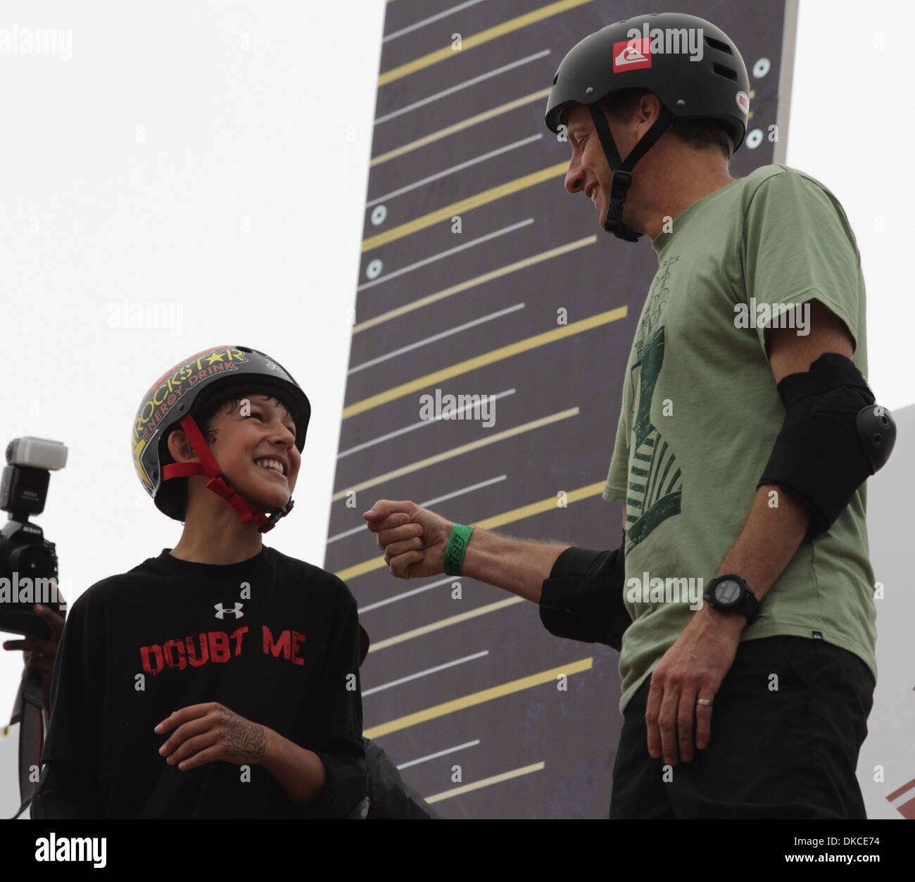 Oct. 22, 2011 - Venice, California, U.S - Skateboarding phenom Mitchie ...