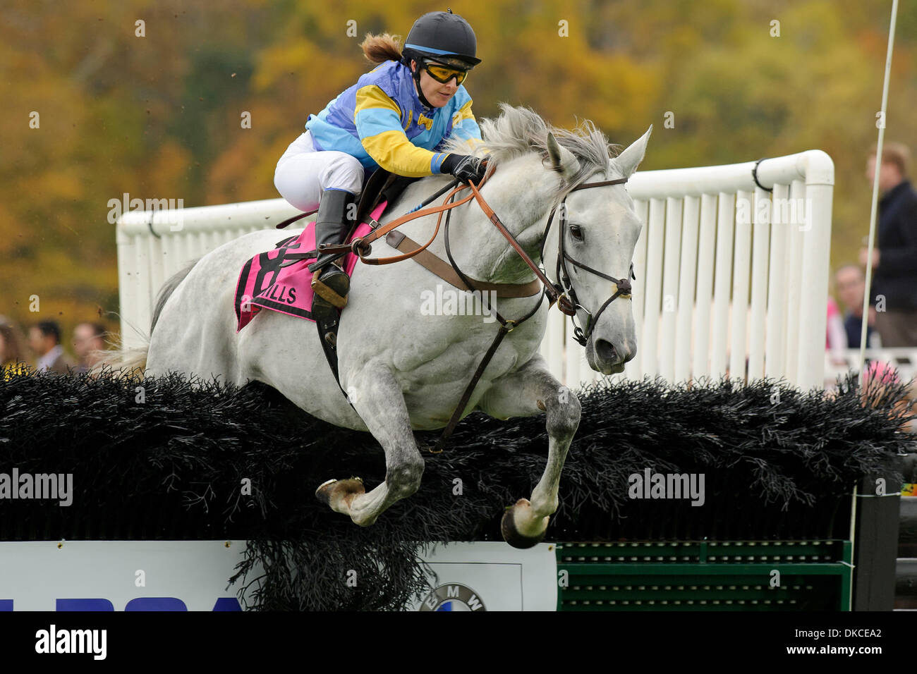 Oct. 22, 2011 - Far Hills, New Jersey, U.S. - Danielle Hodsdon aboard ...