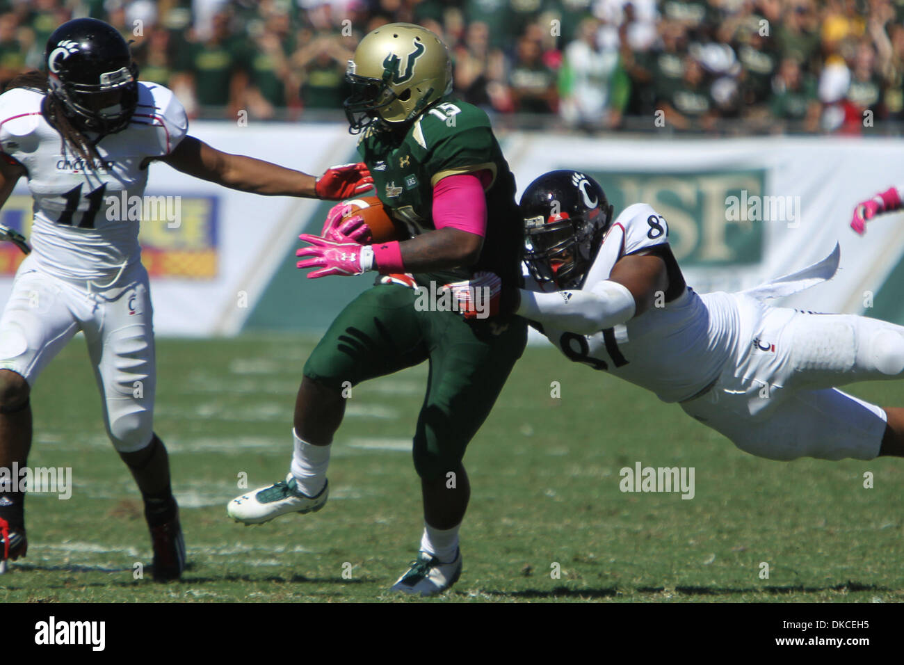 Oct. 22, 2011 - Tampa, Florida, U.S - South Florida Bulls wide receiver ...