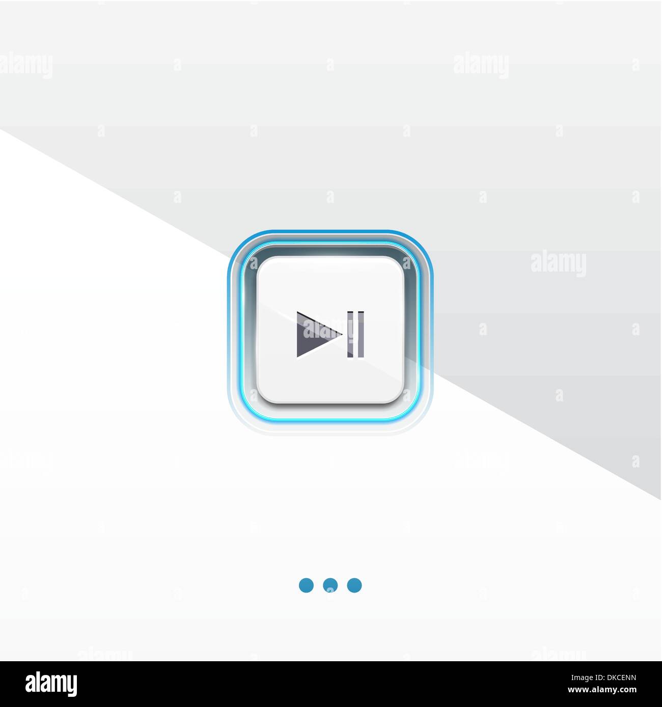 Vector hi-tech white button design Stock Vector Image & Art - Alamy