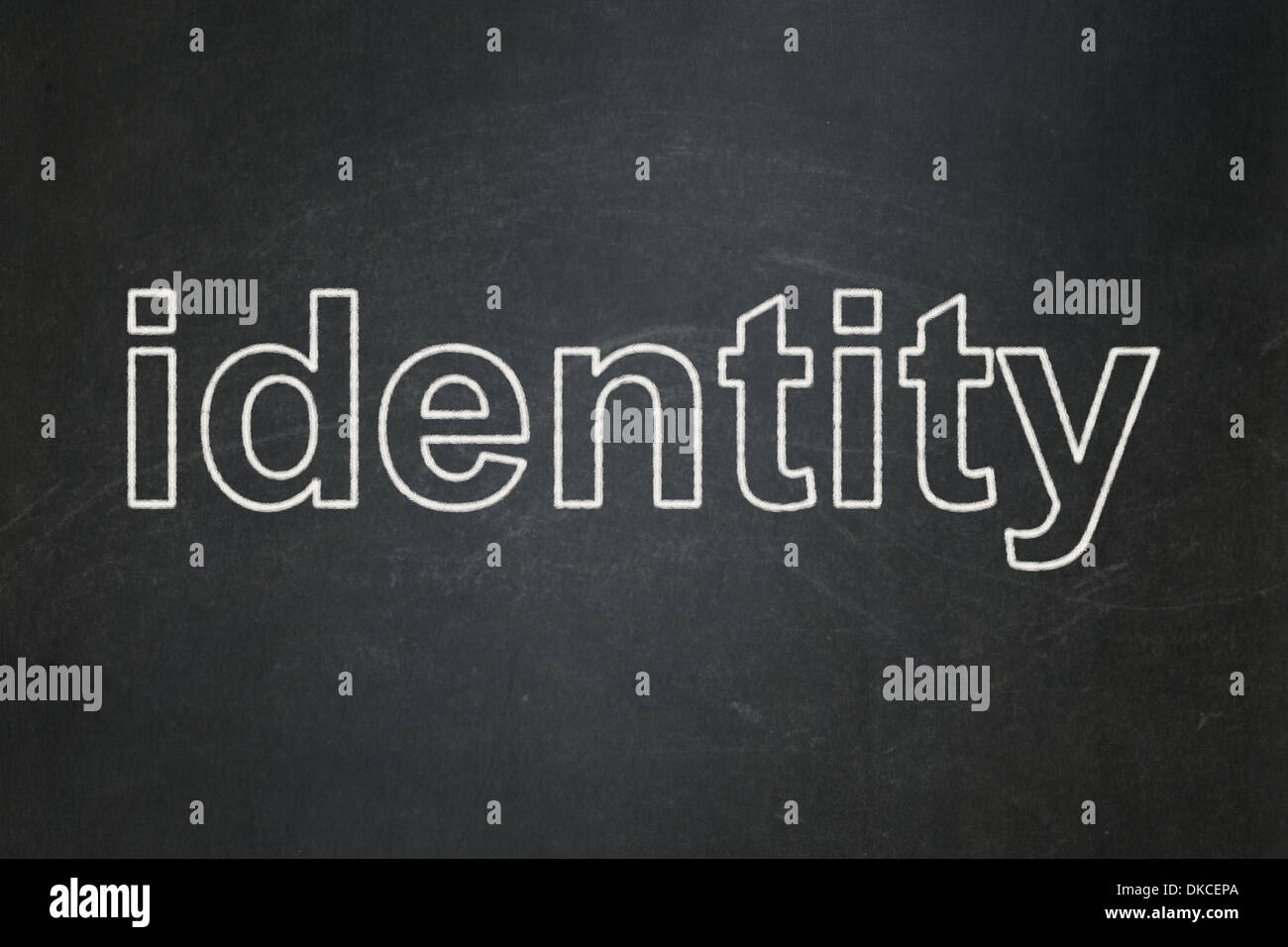 Privacy concept: Identity on chalkboard background Stock Photo - Alamy