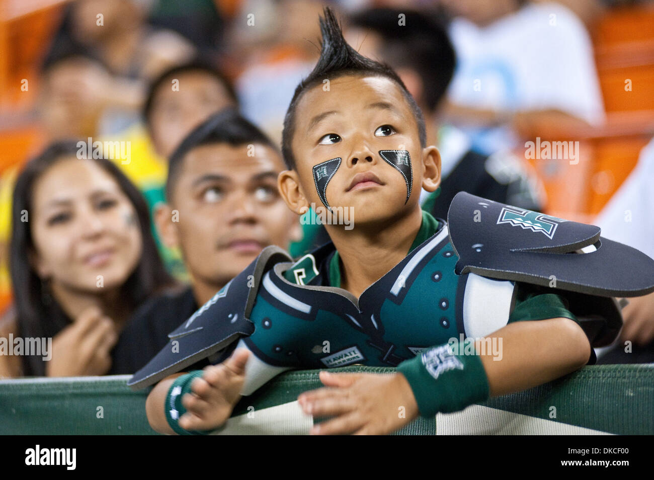 Oct. 22, 2011 - Honolulu, Hawaii, U.S - A young University of Hawaii ...