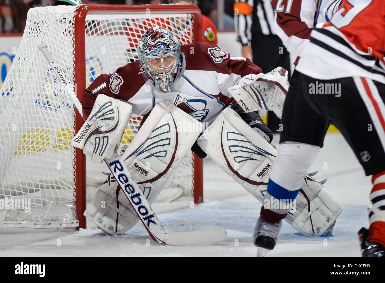 Oct. 22, 2011 - Chicago, Illinois, U.S - Colorado goalie Semyon ...