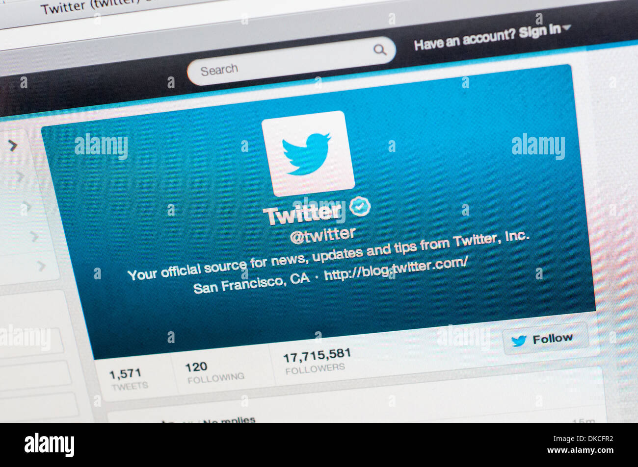 Twitter new logo hi-res stock photography and images - Alamy
