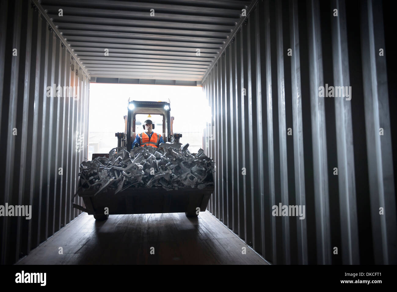 White Shipping Container High Resolution Stock Photography and Images - Alamy