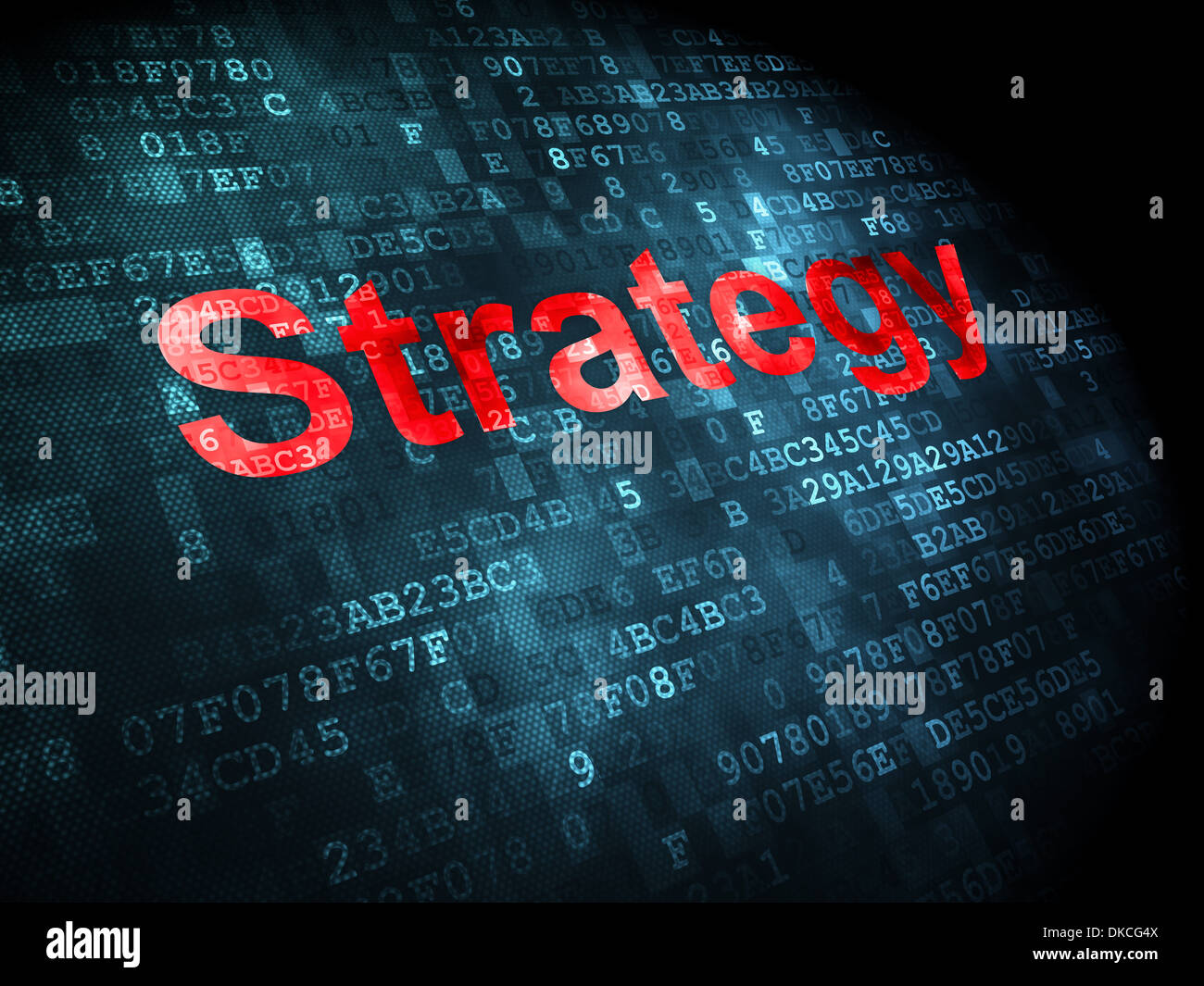 Business concept: Strategy on digital background Stock Photo - Alamy