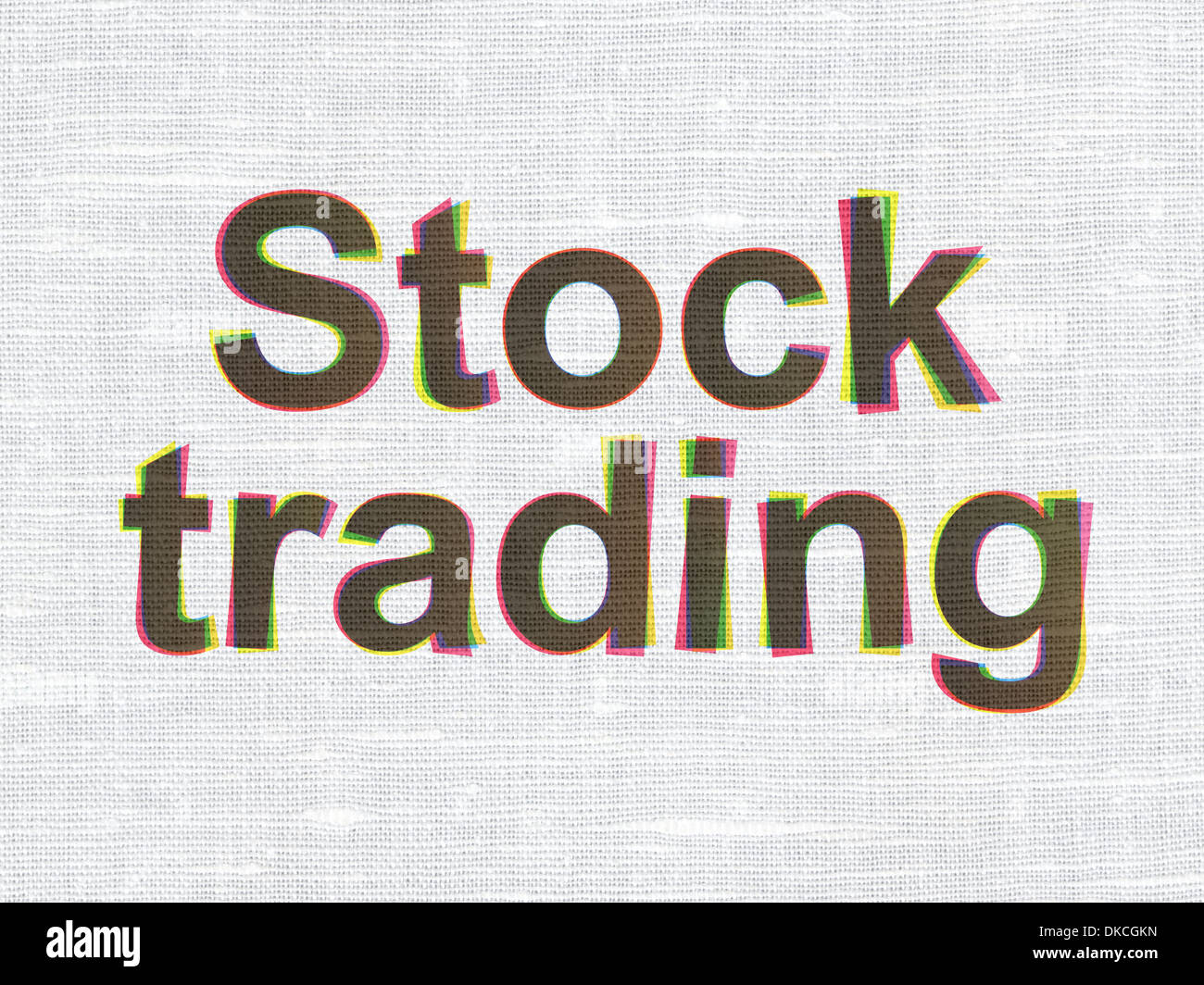 Finance concept: Stock Trading on fabric texture background Stock Photo ...