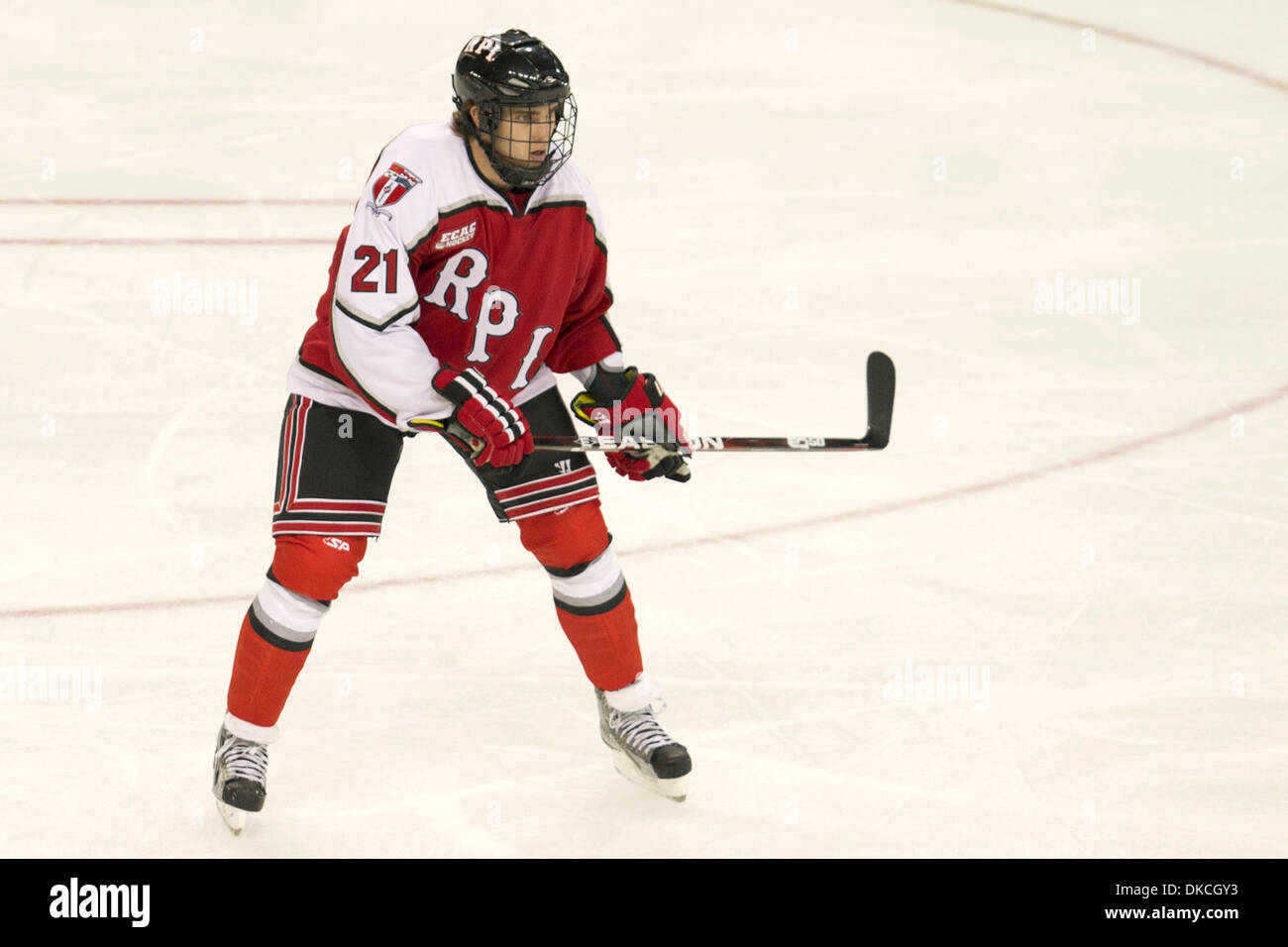 Oct. 21, 2011 - South Bend, Indiana, U.S - RPI forward Mark McGowan ...