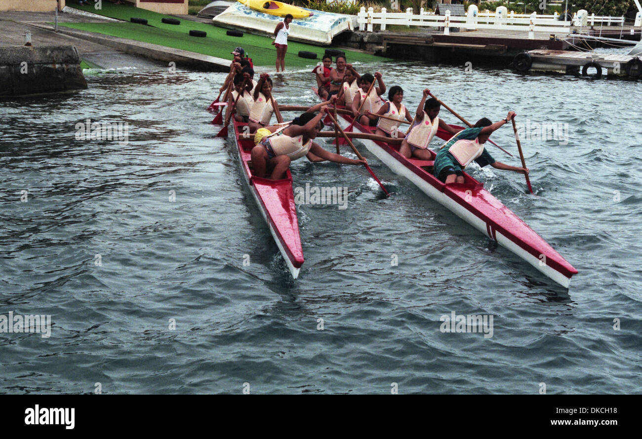 Polynesian catamaran hi-res stock photography and images - Alamy