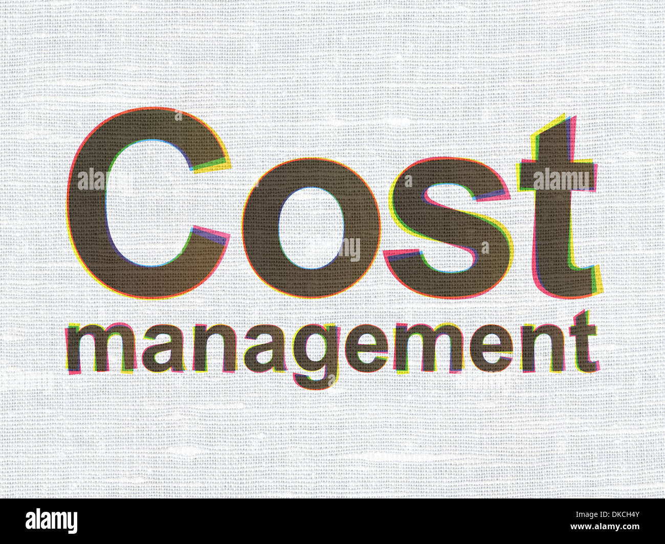 Business concept: Cost Management on fabric texture background Stock ...