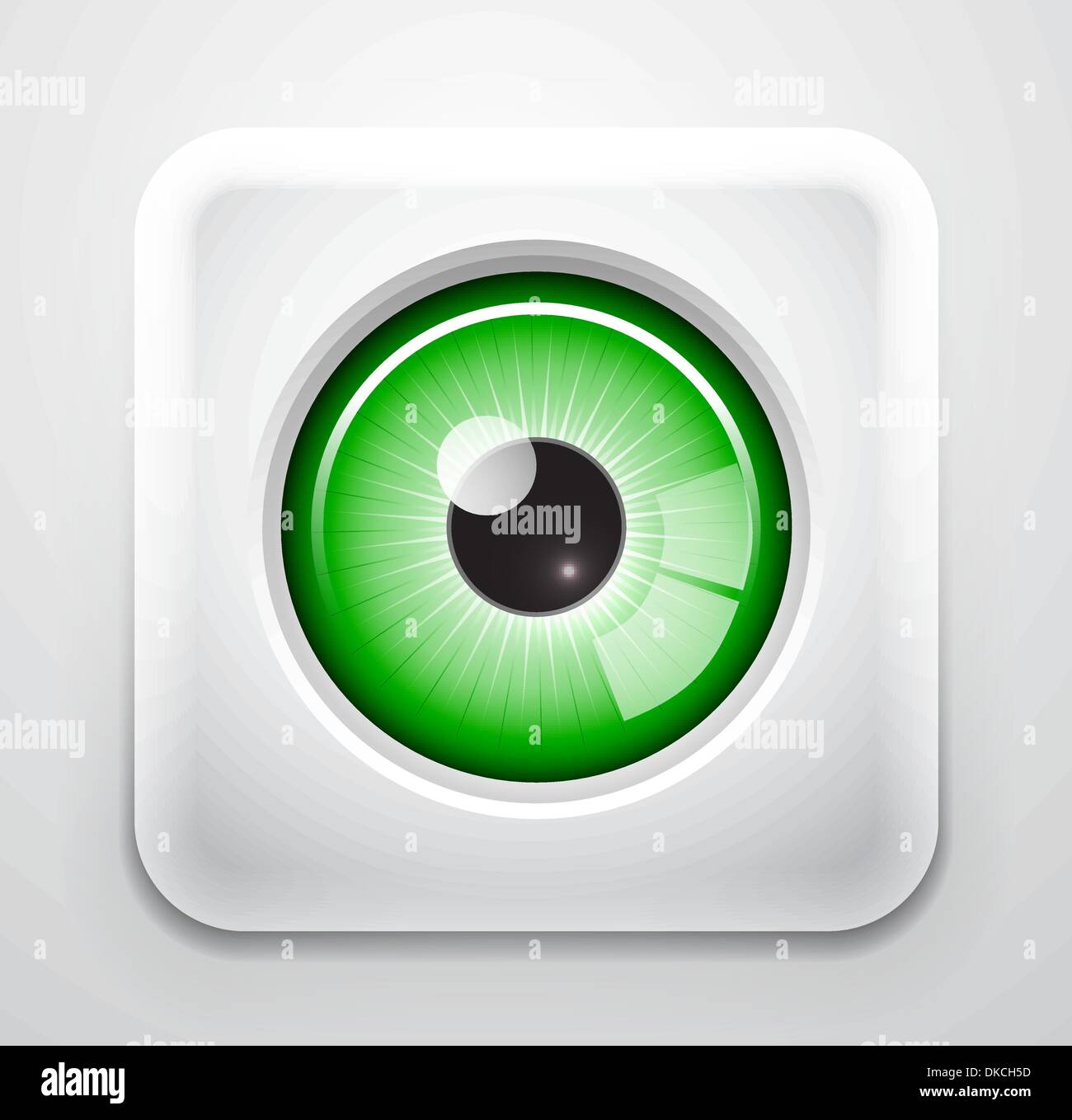 Glossy eye button. Vector eps10 illustration Stock Vector Image & Art ...