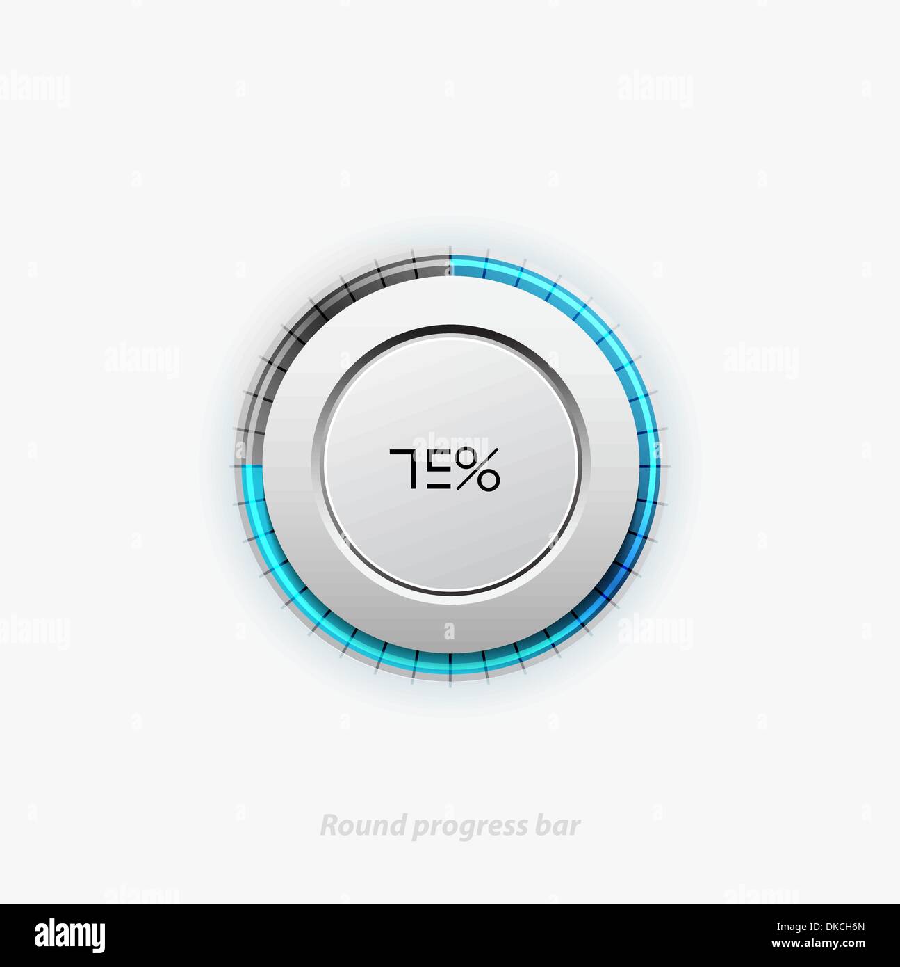 Vector illustration of round progress bar Stock Vector Image & Art - Alamy