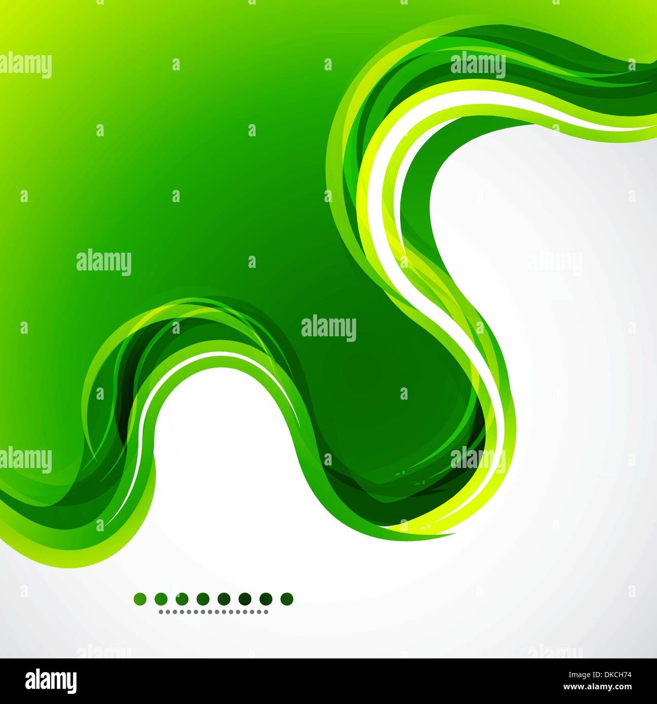 Vector illustration of green wave Stock Vector Image & Art - Alamy
