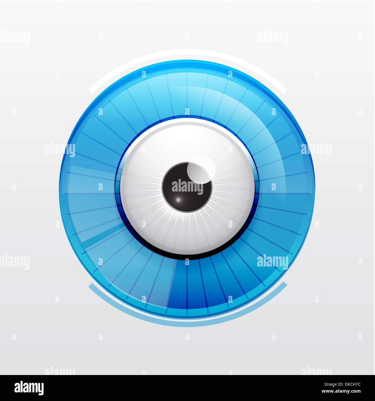 Vector color eye design. Hi-tech concept Stock Vector Image & Art - Alamy