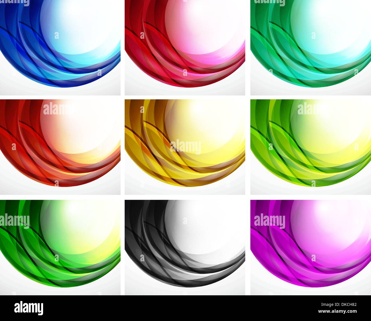 Big set of abstract wavy backgrounds Stock Vector Image & Art - Alamy