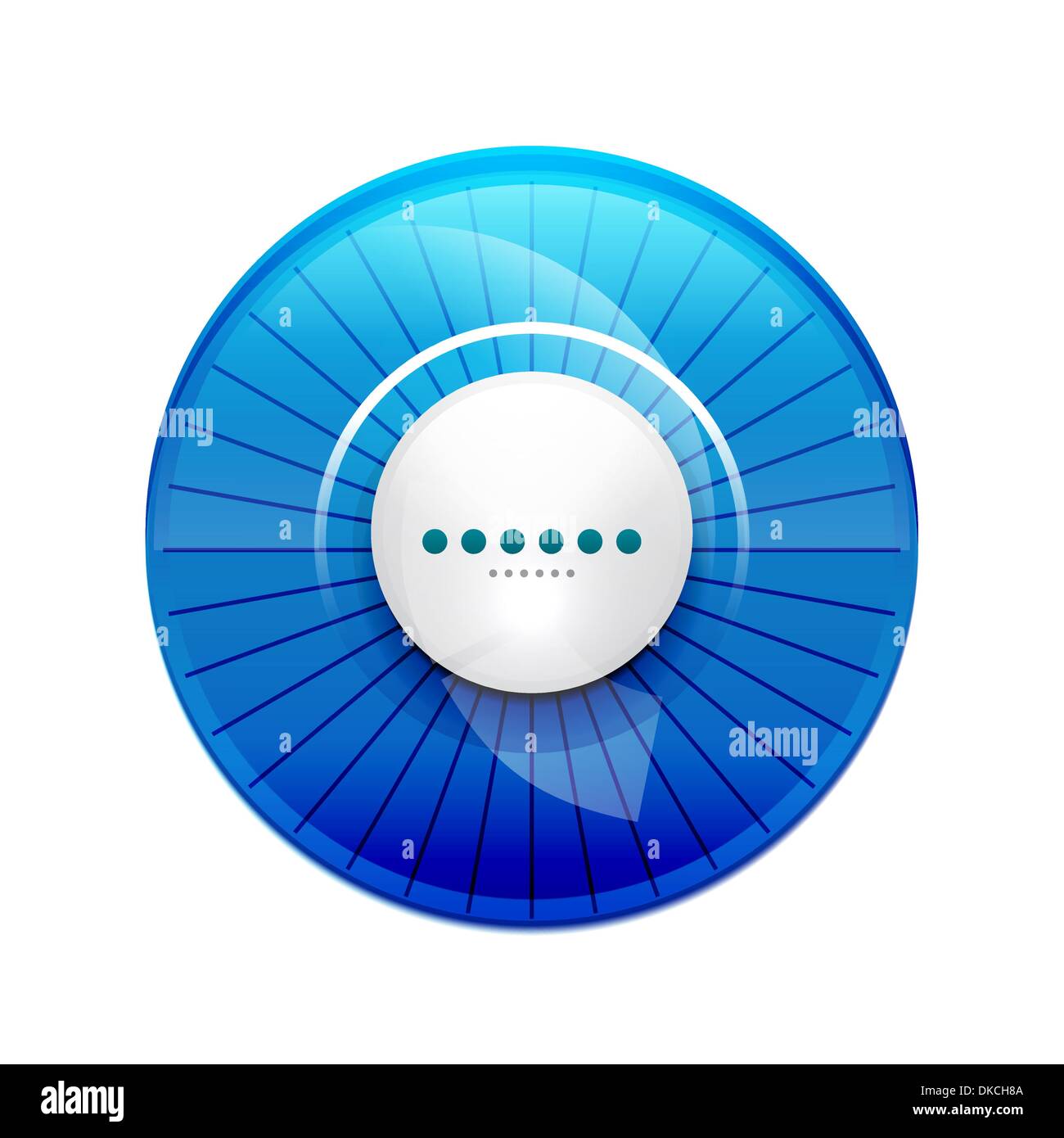 Blue glossy UI control panel. Vector illustration Stock Vector Image ...