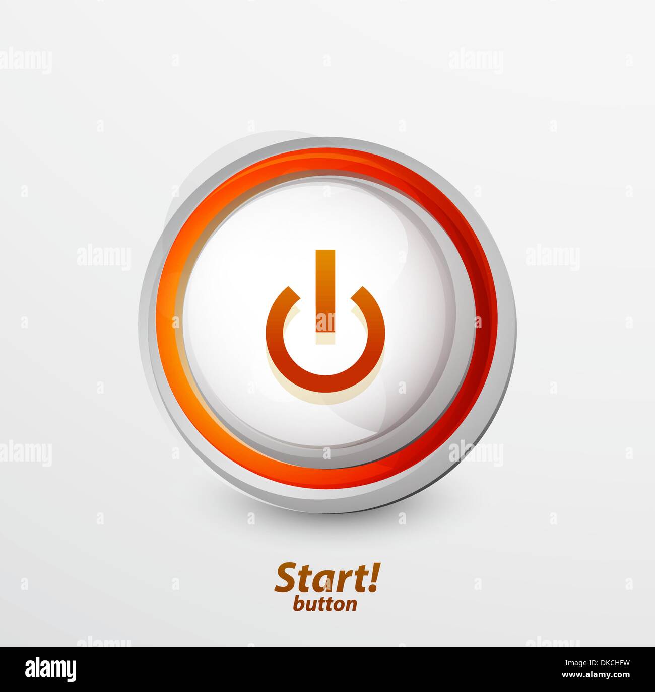 Red switch yellow background Stock Vector Images - Alamy