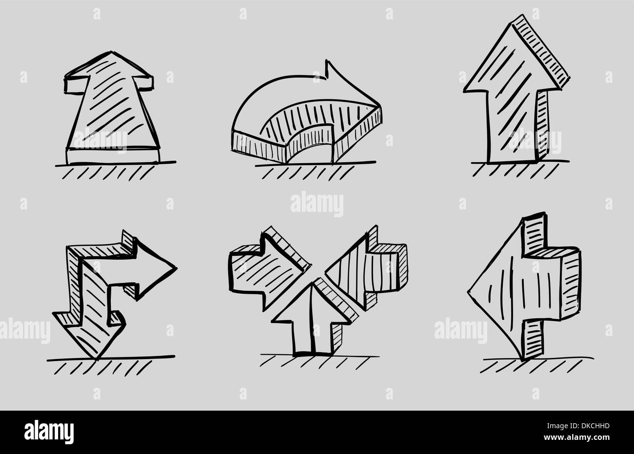 Vector hand drawn arrow designs Stock Vector Image & Art - Alamy