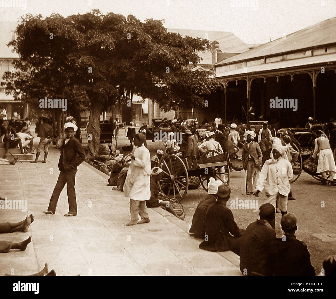 Africa Durban Fruit Market pre-1900 Stock Photo - Alamy