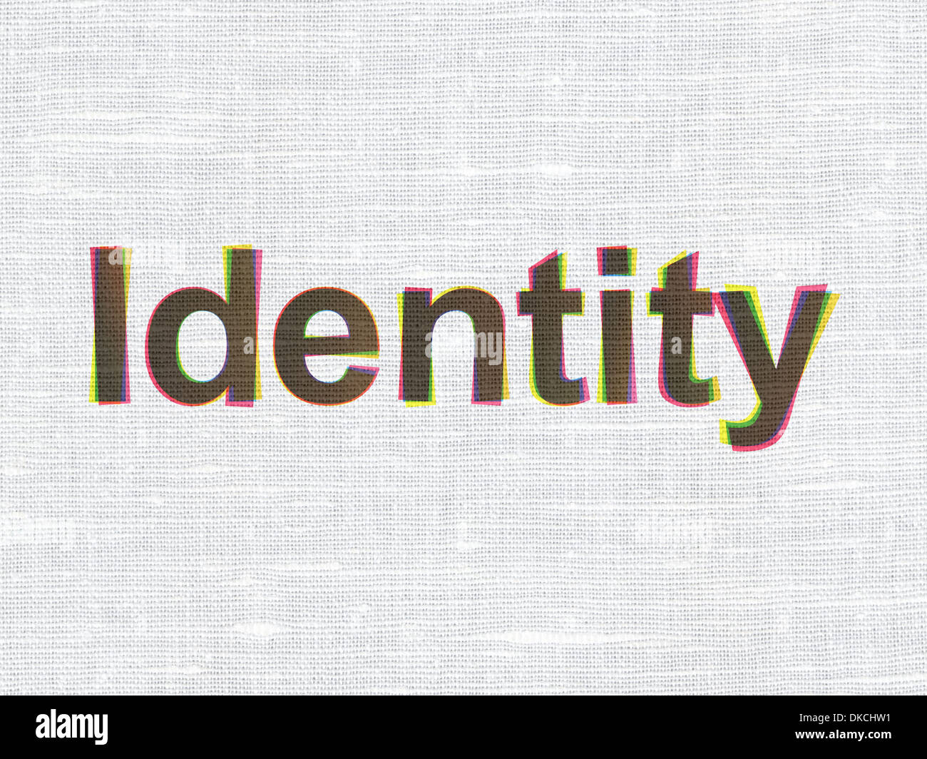Security concept: Identity on fabric texture background Stock Photo - Alamy