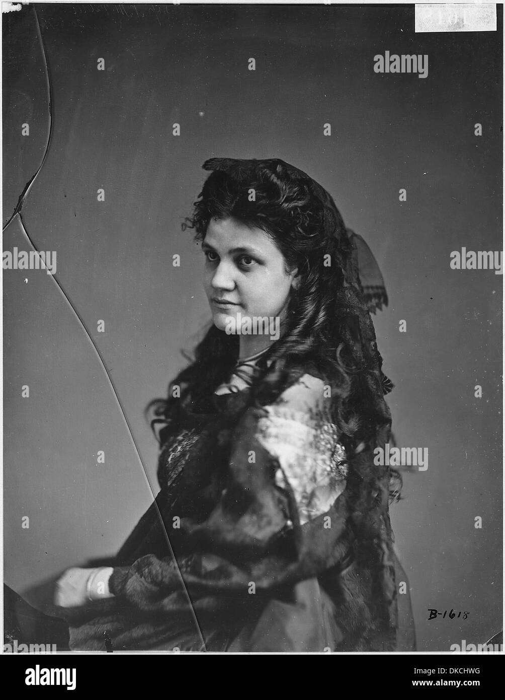 This photograph features Miss N.M. Wilder, capturing her likeness in a ...