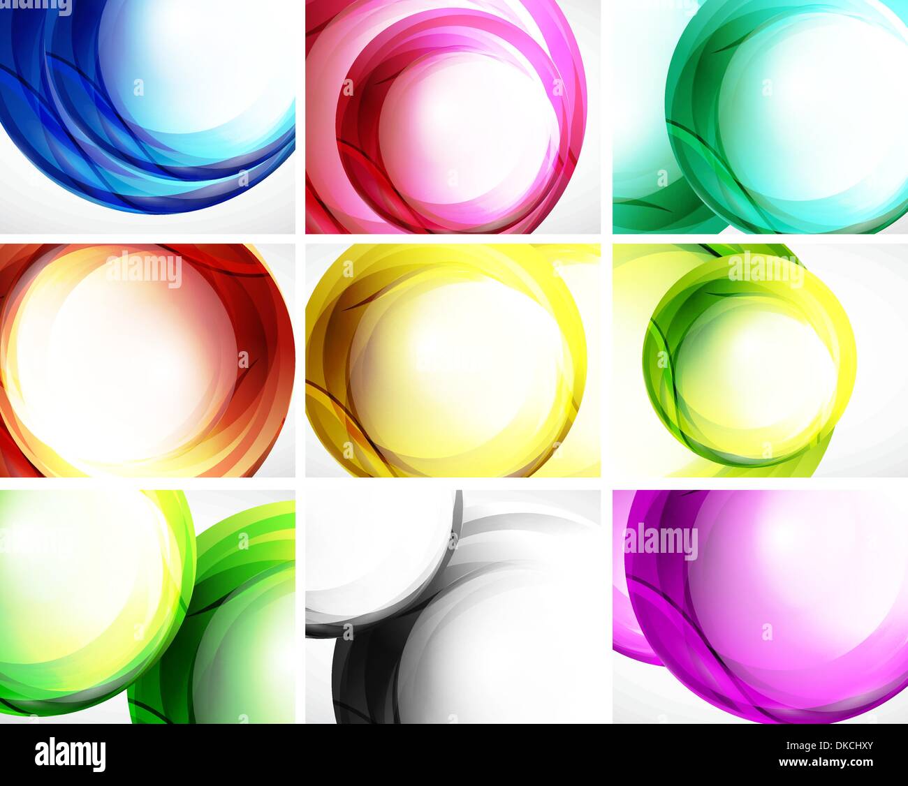Big set of abstract wavy backgrounds Stock Vector Image & Art - Alamy