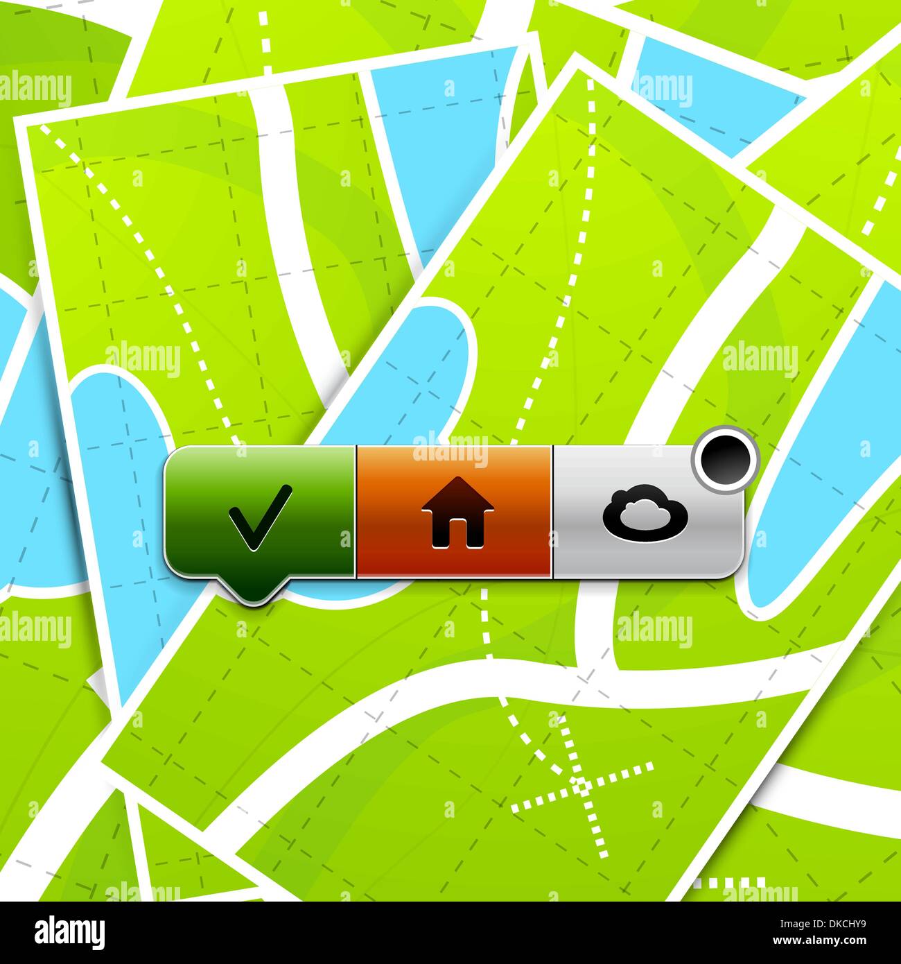 Menu pointer. Vector eps10 icon: several buttons in one location Stock Vector Image & Art - Alamy